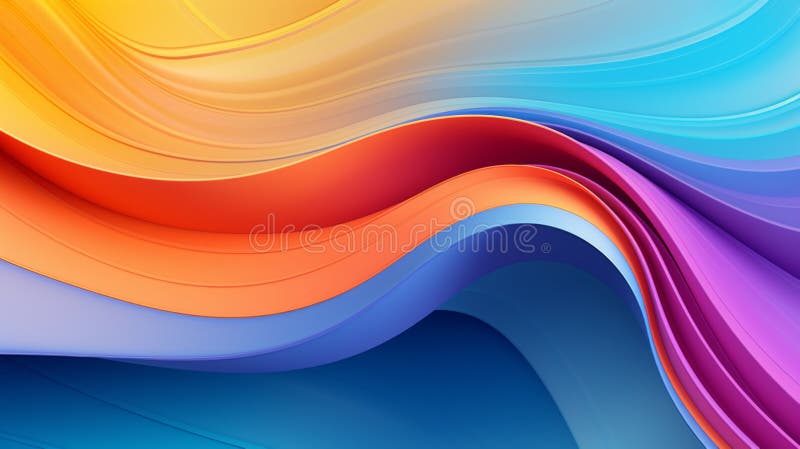Abstract Colorful Waves Shape. Background for Banner, Backdrop or ...
