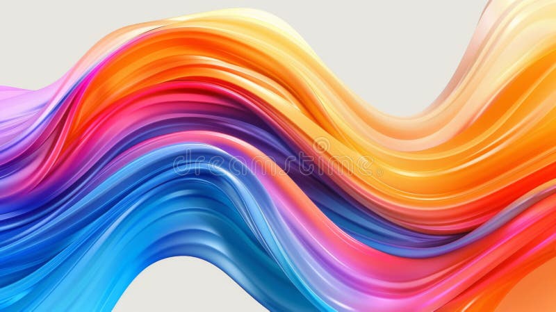 Abstract Colorful Waves Shape. Background for Banner, Backdrop or ...
