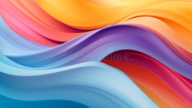 Abstract Colorful Waves Shape. Background for Banner, Backdrop or ...