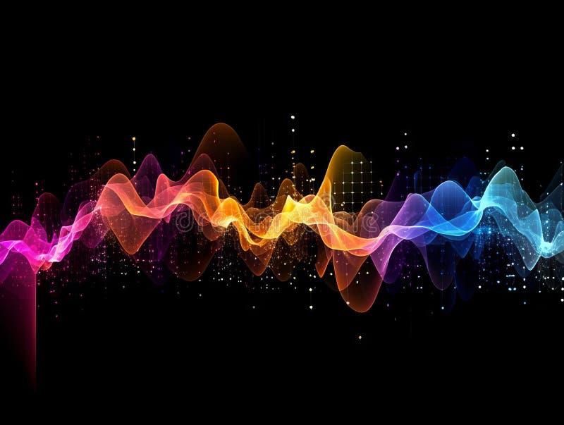 Abstract Colorful Wavy Background. Abstract Background with Colorful ...