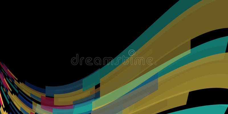 Colorful 3d and Wavy Design Computer Generated Illustration Image Stock ...
