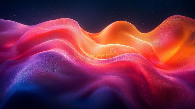 Abstract Colorful Wavy Gradient Fabric Texture Generative AI Stock ...