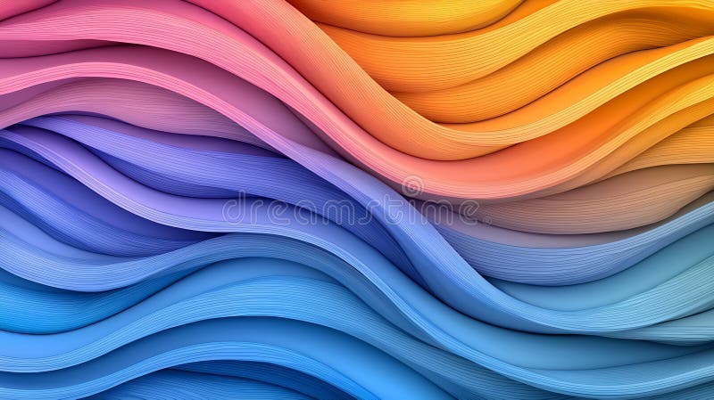 Vibrant Waves of Color: a Dynamic Flow in Generative AI Stock ...