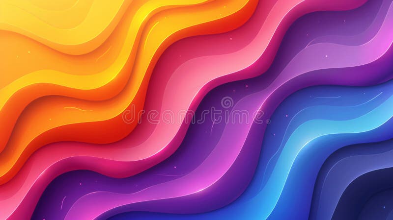 Abstract Colorful Wavy Pattern Stock Illustration - Illustration of ...