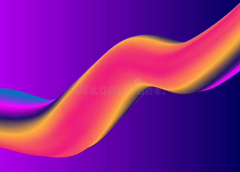 Abstract Colorful Wavy Shape Background Stock Vector - Illustration of ...