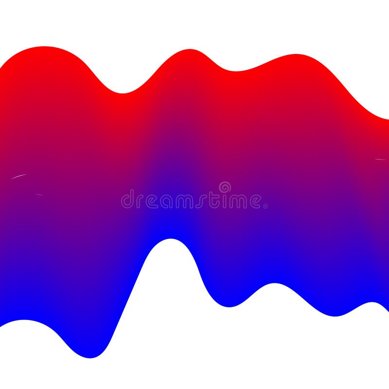 Abstract Colorful Wavy Shape on White Background Stock Vector ...