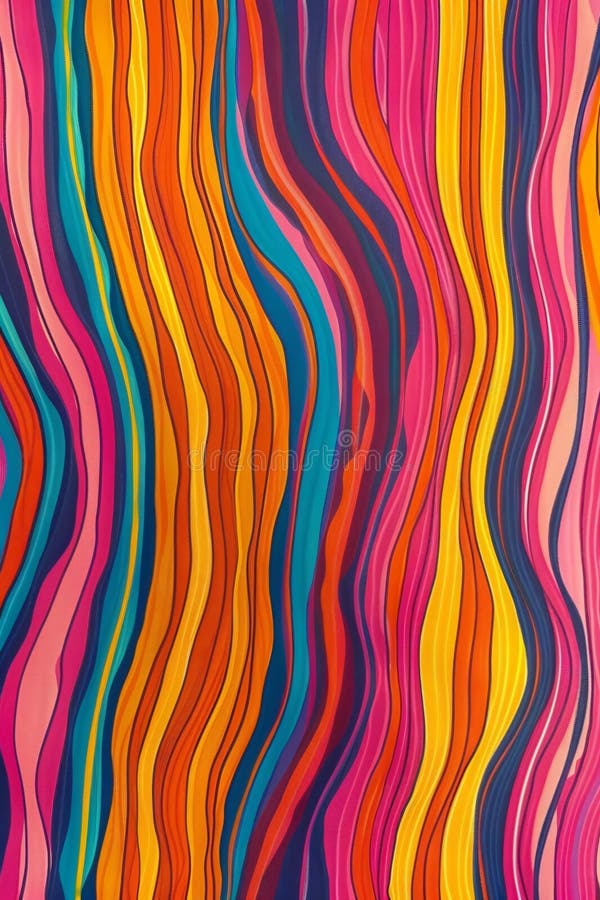 Abstract Colorful Wavy Stripes Pattern Background Design Stock ...