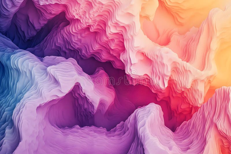 Abstract Colorful Wavy Texture Background Stock Illustration ...