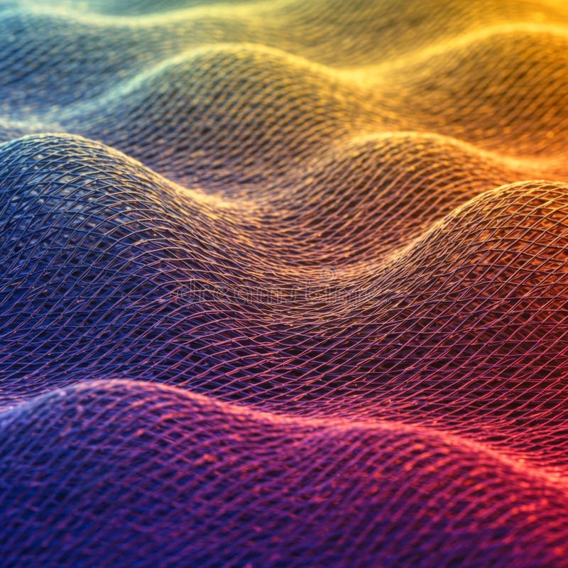 Abstract Colorful Wavy Texture Background Stock Illustration ...