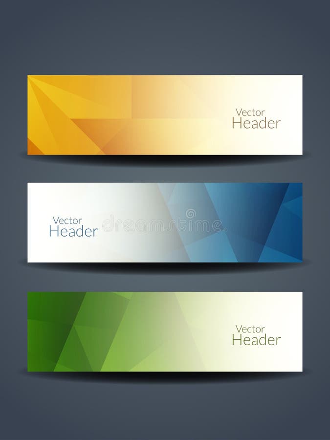 Banner Abstract Colorful Polygon Background Design Vector Templa Stock ...