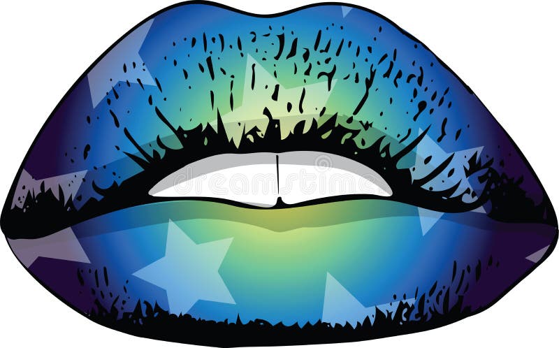Abstract Colorful Woman Lips Stock Vector - Illustration of mouth ...