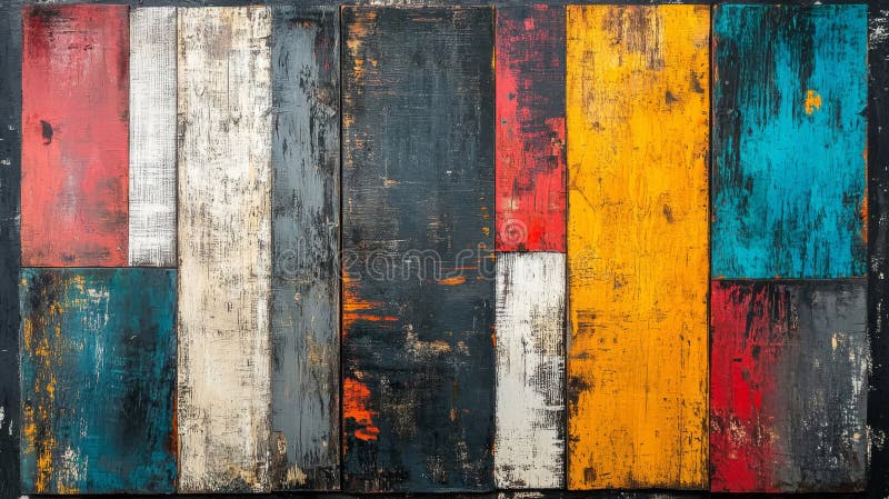 Abstract Colorful Wooden Panel Background Texture Stock Illustration ...