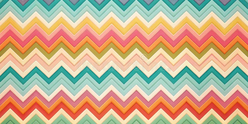 Abstract Colorful Zigzag Pattern Background for Design Projects. Generative AI Stock ...