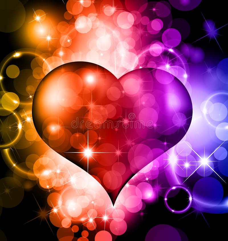 Colorful Hearts Background stock vector. Illustration of hearts - 10826884