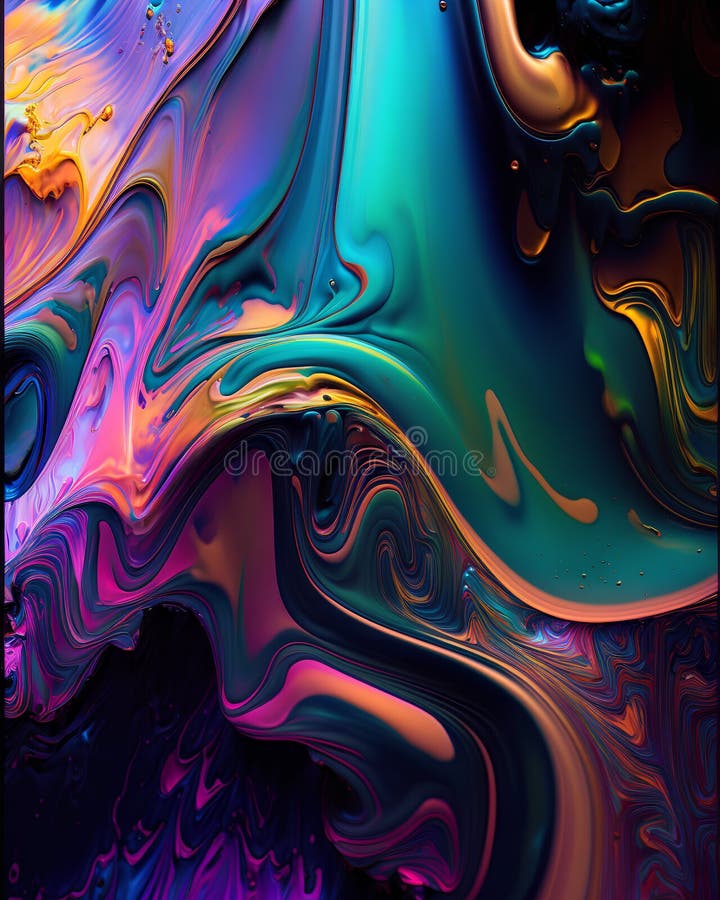 Abstract Coloring Background of the Gradient with Visual Wave and ...