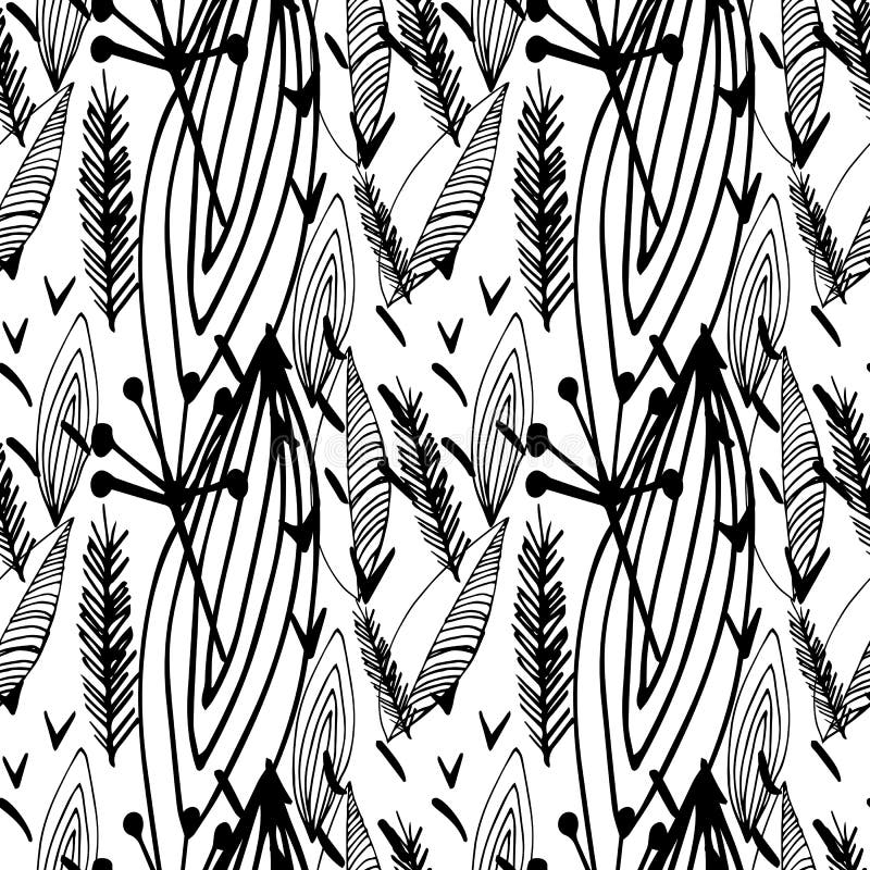 Abstract Colorless Vector Seamless Pattern Stock Vector - Illustration ...
