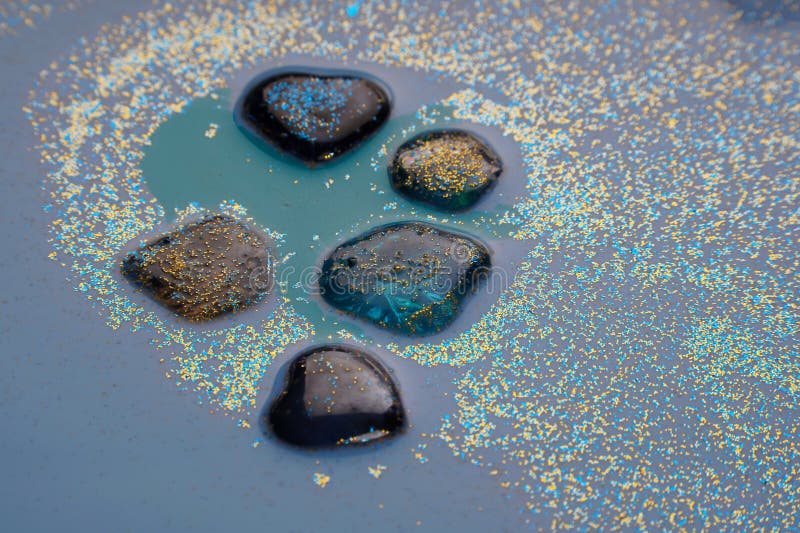 Abstract Colors, Backgrounds and Textures. Colorful Chemical Experiment ...