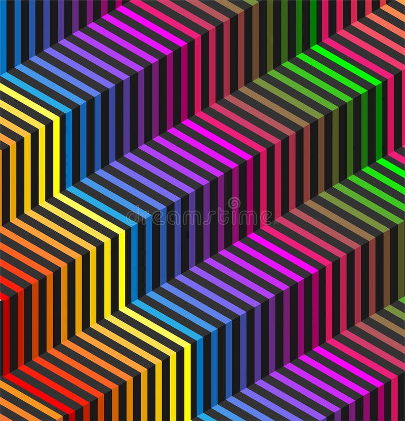 Abstract Colors and Black Background Stock Vector - Illustration of ...