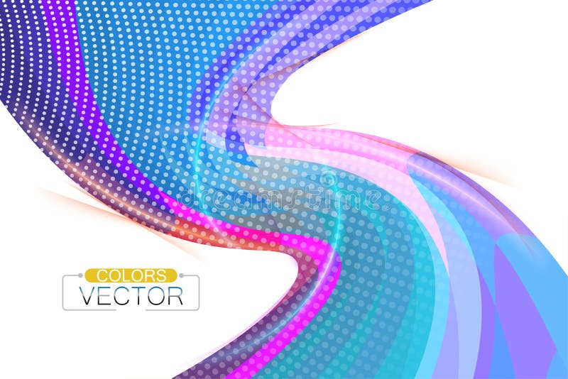 Abstract Colors Curve Shape Scene Stock Vector - Illustration of ...