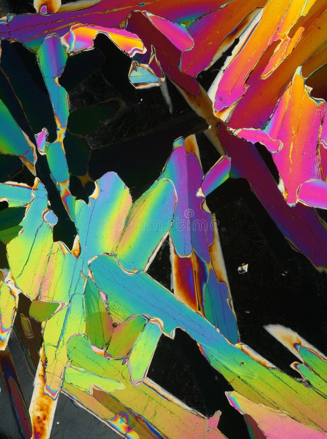 Abstract Colors of Ice Crystal Stock Image - Image of freezing, close ...