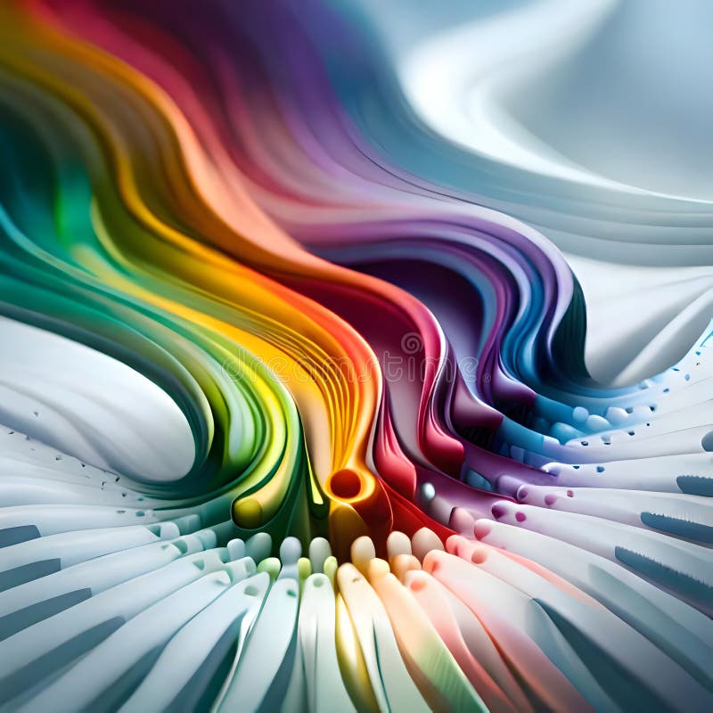 Abstract Colors Illustration - Ai Generated Image Stock Illustration ...
