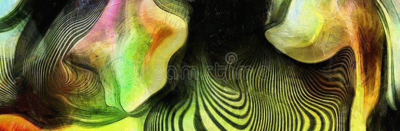 Abstract of Colors and Lines Stock Illustration - Illustration of ...