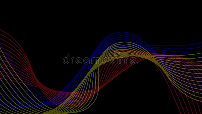Abstract Colors Lines Lighting Effect on Dark Background Stock Vector ...