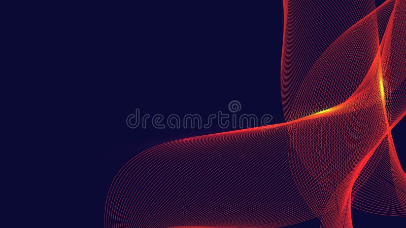 Abstract Colors Lines Lighting Effect on Dark Background Stock Vector ...