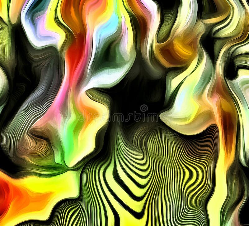 Abstract of Colors and Lines Stock Illustration - Illustration of ...