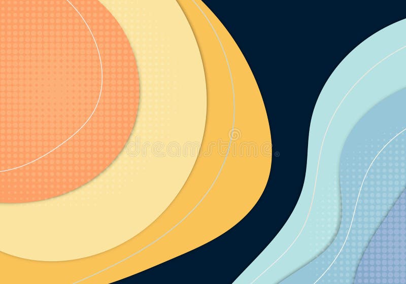 Abstract Colors Template Design of Free Hand Drawing Style Template ...