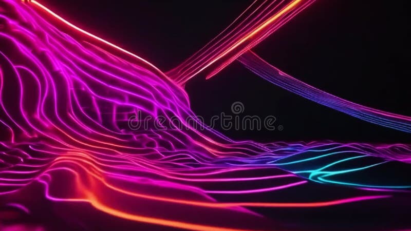 Abstract Colors Wave Background Stock Video - Video of decoration ...