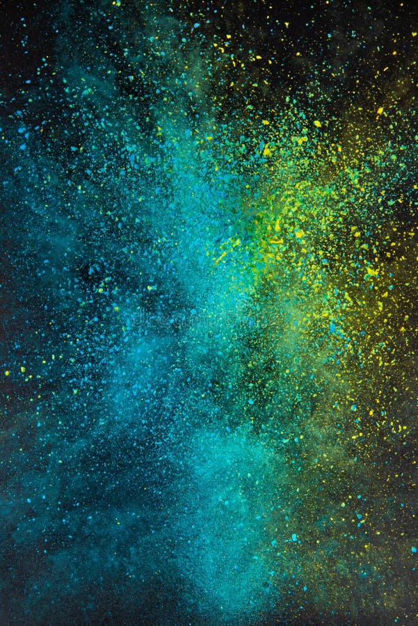 Abstract Colour Powder Splatted Background Stock Image - Image of ...