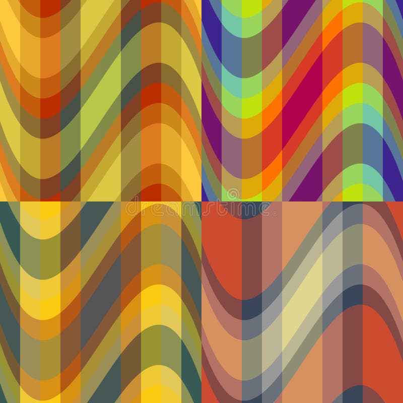 Seamless Patterns Geometric Shapes Stock Vector - Illustration of ...