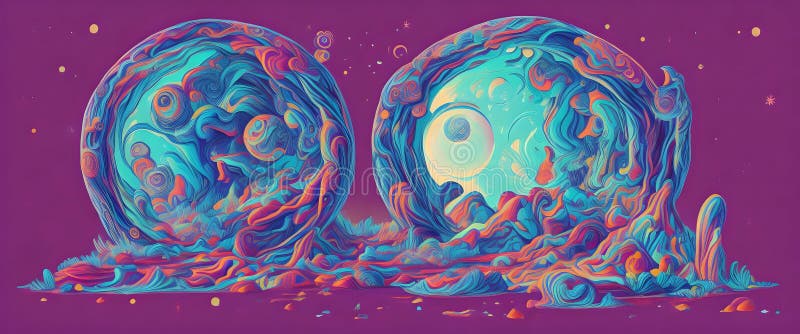 Abstract Coloured Pattern, Bold Geometric Figure with Intricate Pattern ...