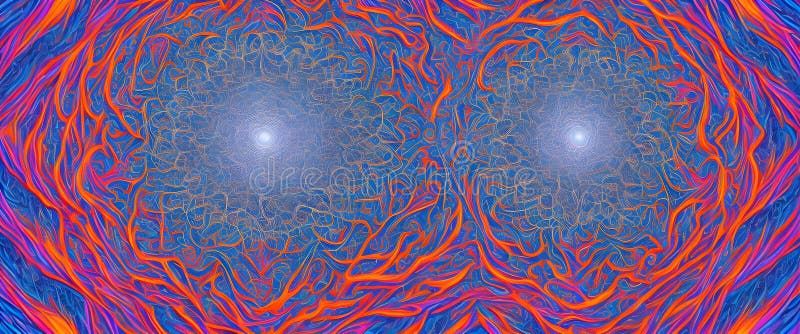 Abstract Coloured Pattern, Bold Geometric Figure with Intricate Pattern ...