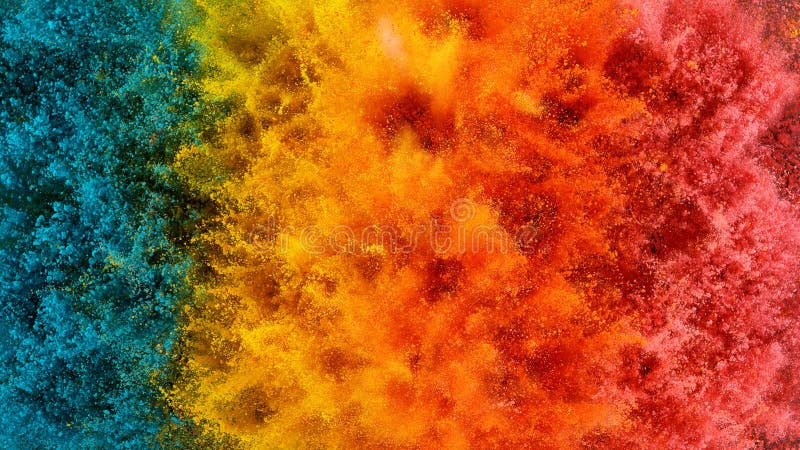 Abstract Coloured Powder Explosion Background Stock Image - Image of ...