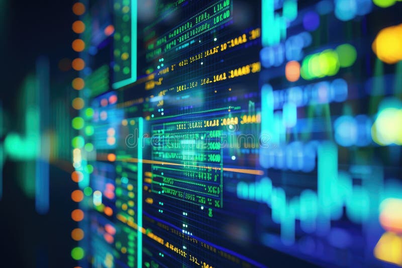 Abstract Colourful Background, Data Transfer on Cloud Internet Concept ...