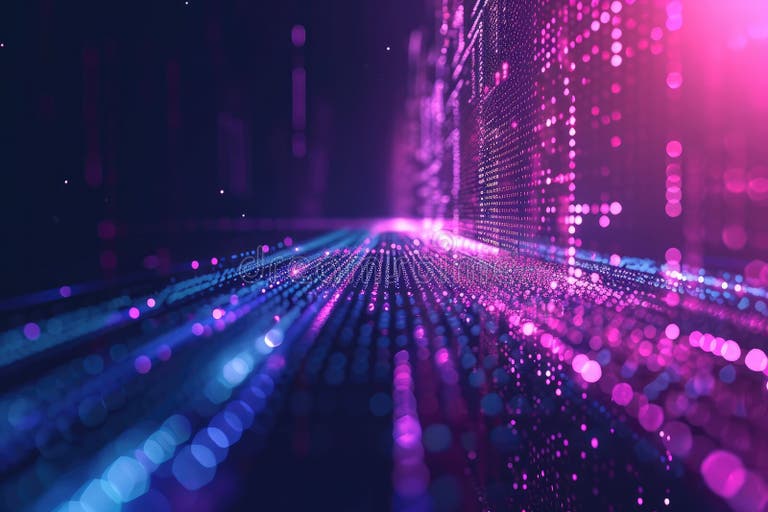 Abstract Colourful Background, Data Transfer on Cloud Internet Concept ...