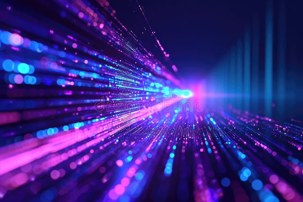 Abstract Colourful Background, Data Transfer on Cloud Internet Concept ...