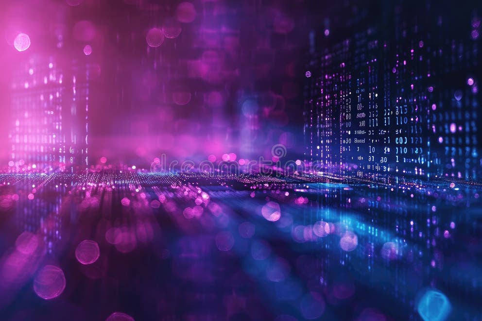 Abstract Colourful Background, Data Transfer on Cloud Internet Concept ...