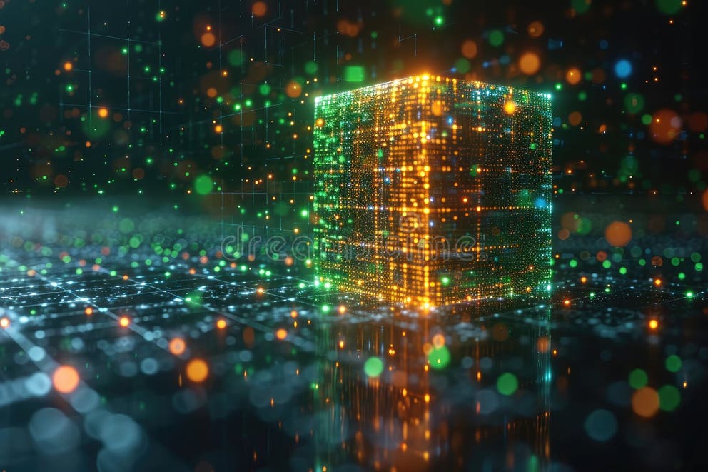 Abstract Colourful Background, Data Transfer on Cloud Internet Concept ...