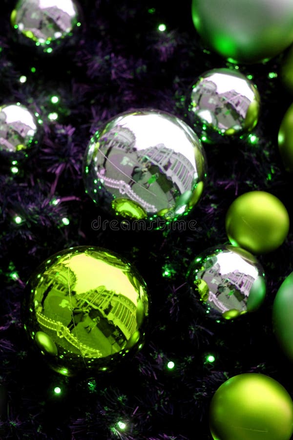 Abstract Colourful Christmas Tree Bauble Scene Stock Illustration ...