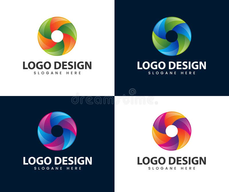 Abstract Colourful Circle Logo Design. Stock Vector - Illustration of ...