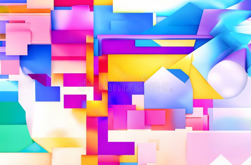 Abstract Colourful Geometric Background Stock Illustration ...