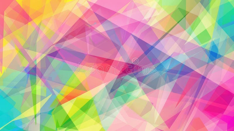 Abstract Colourful Geometry Polygon with Multiple Shade, Hue, and ...