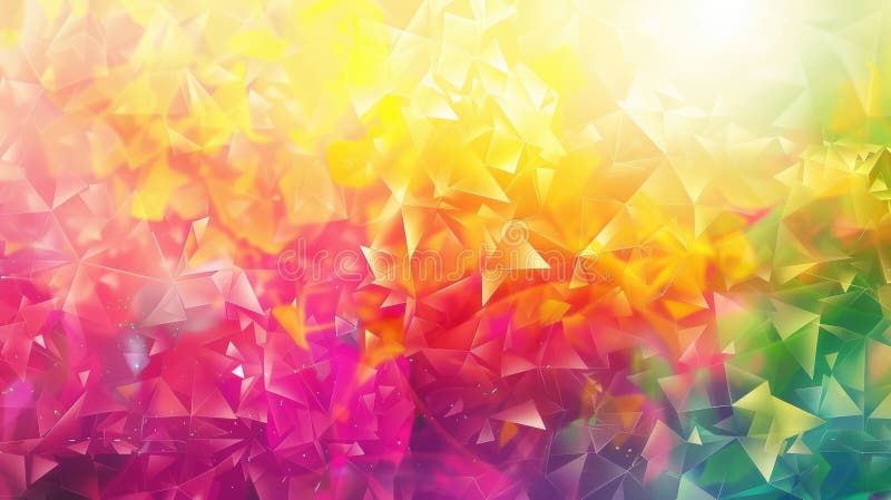 Abstract Colourful Geometry Polygon with Multiple Shade, Hue, and ...