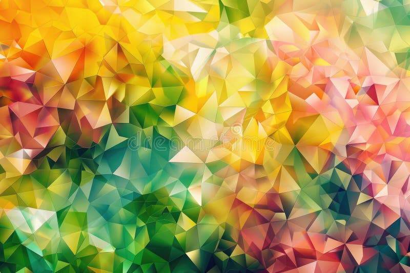 Abstract Colourful Geometry Polygon with Multiple Shade, Hue, and ...