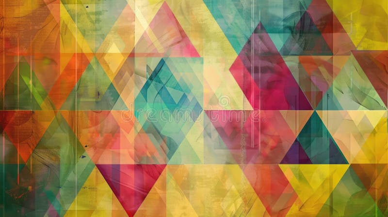Abstract Colourful Geometry Polygon with Multiple Shade, Hue, and ...