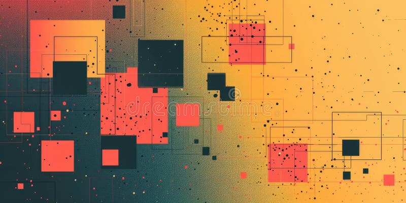 The Abstract Colourful Geometry Polygon Square Shape Colored Background ...