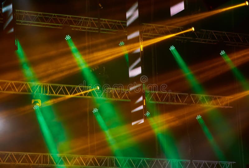 Abstract Colourful Green Show Light Stock Image - Image of show, party ...